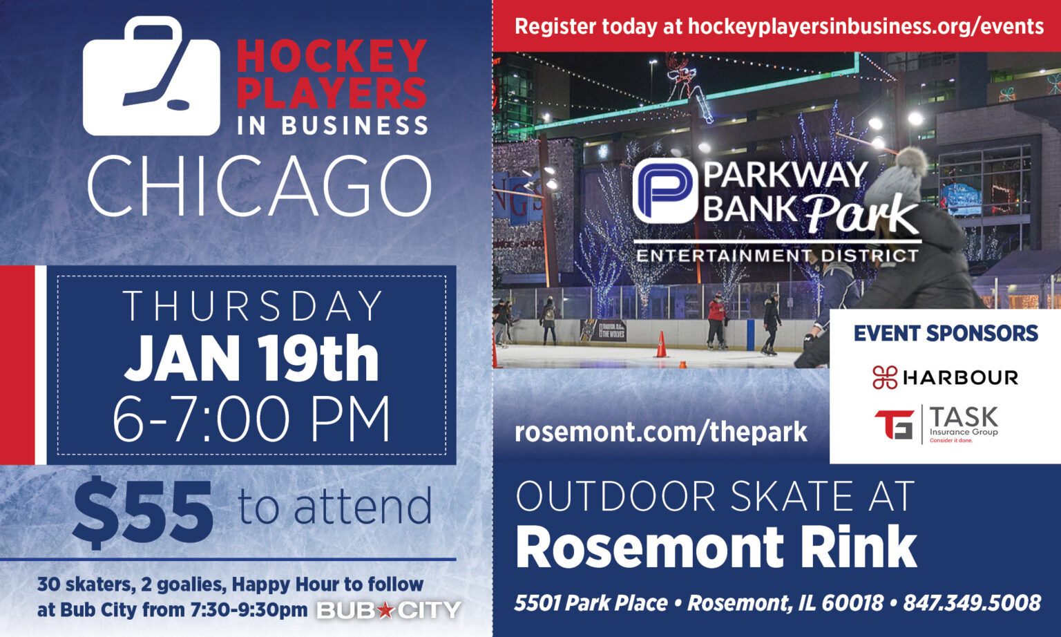 HPIB CHI: Jan 19th 2023 - Outdoor Skate at Rosemont Rink - Hockey ...
